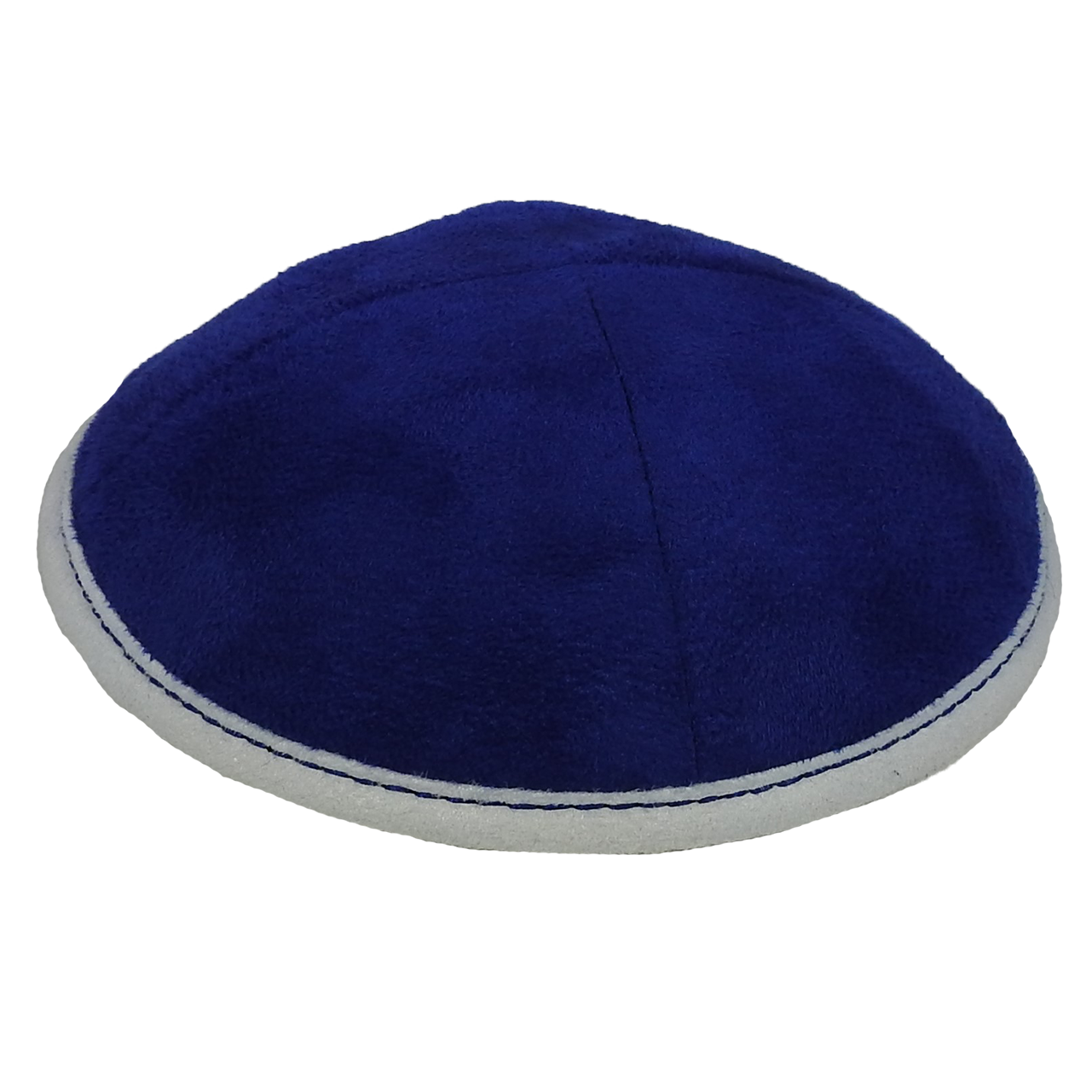 Royal velvet with white rim Kippah with Clip | Kippahs & Yarmulkes | Klipped Kippahs
