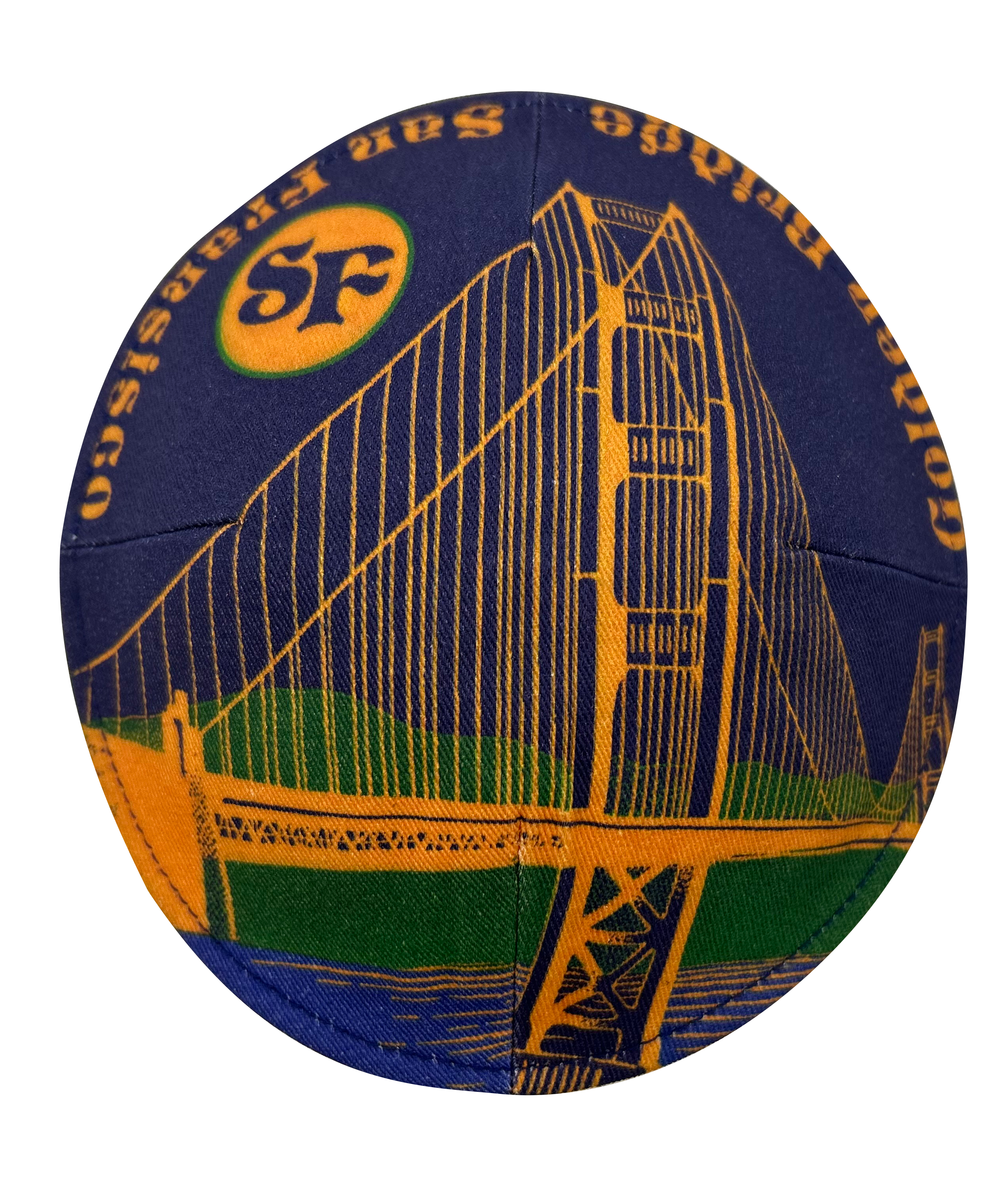 Golden Bridge Cotton Fabric Kippah | Kippah & Yarmulkes | Klipped Kippahs