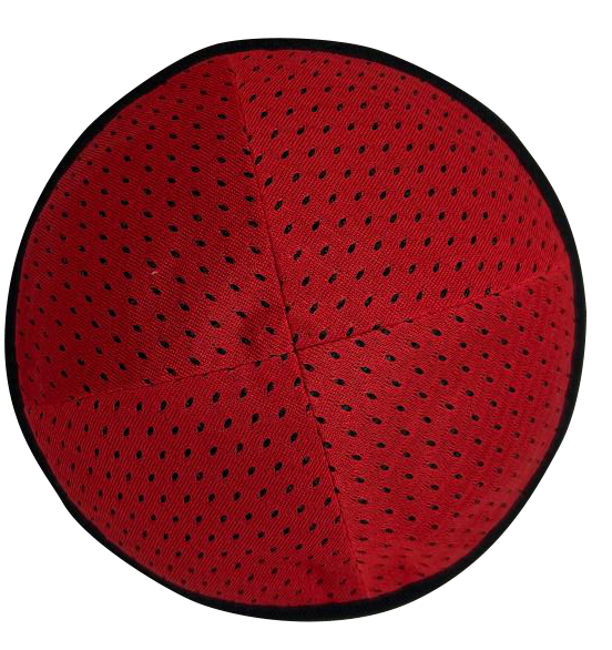 Red Mesh Kippah | Kippahs & Yarmulkes | Klipped Kippahs