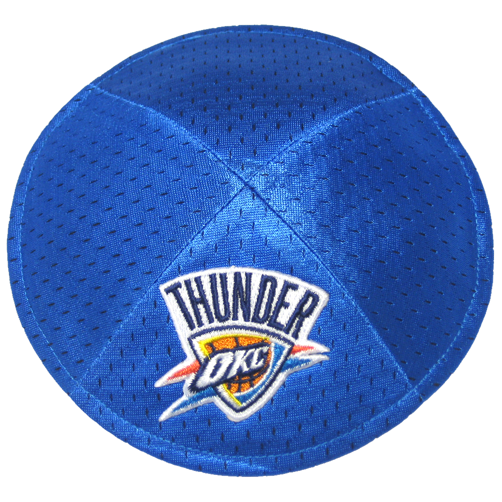 OKC Thunder Kippah with Clip | Kippahs & Yarmulkes | Klipped Kippahs